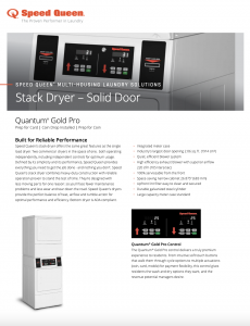 Stack Dryers - Speed Queen® Multi-Housing